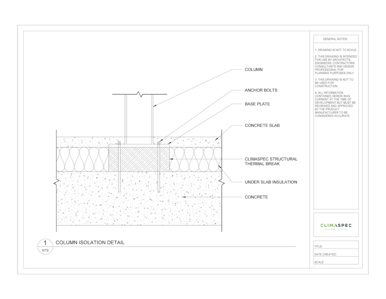 Cold Storage Structural Isolation Blocks | Climaspec